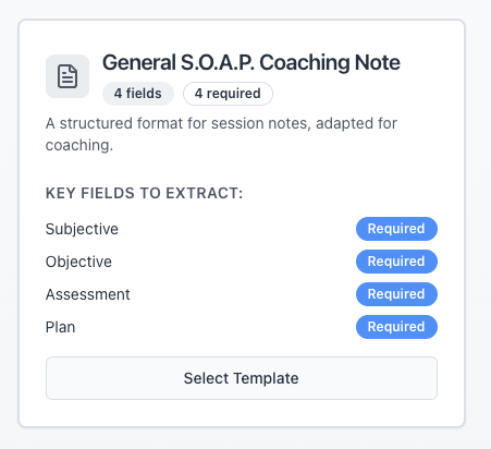 Coach Notes - AI takes notes so you can focus on your client.